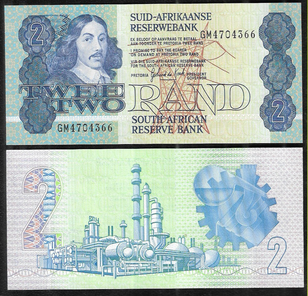 2 Rand, South Africa, 1978-1990 – tezbid