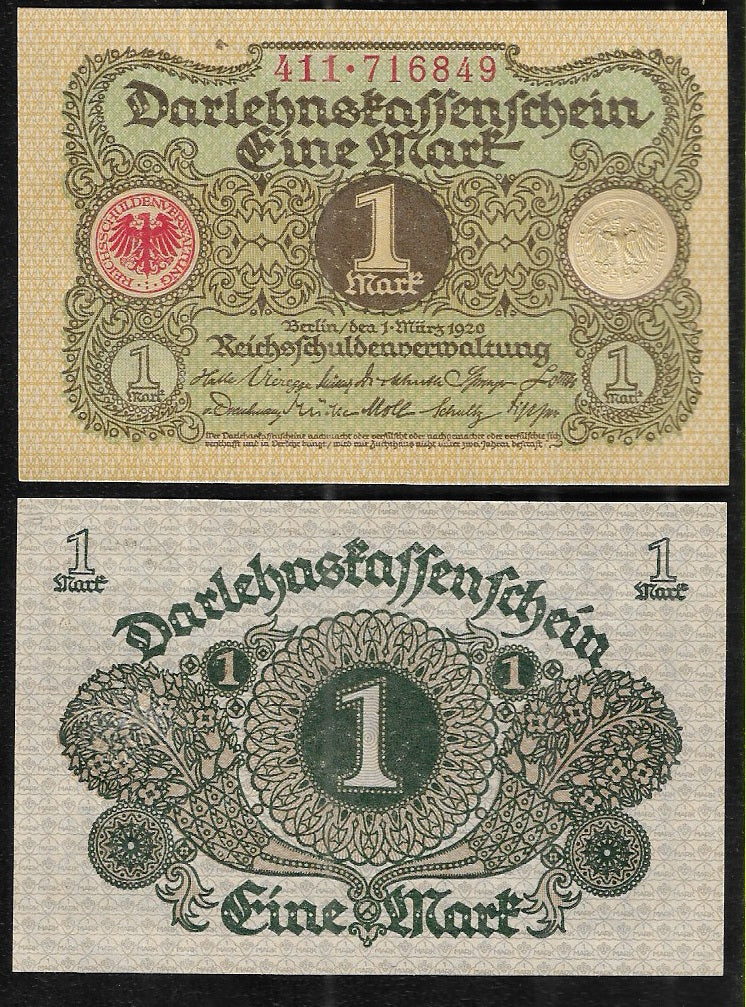 Germany, 1 Mark, 1920 – tezbid